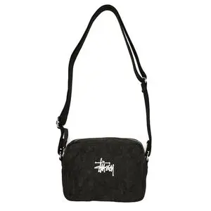 StüSsy Canvas Side Pouch - Washed Black | Editorialist